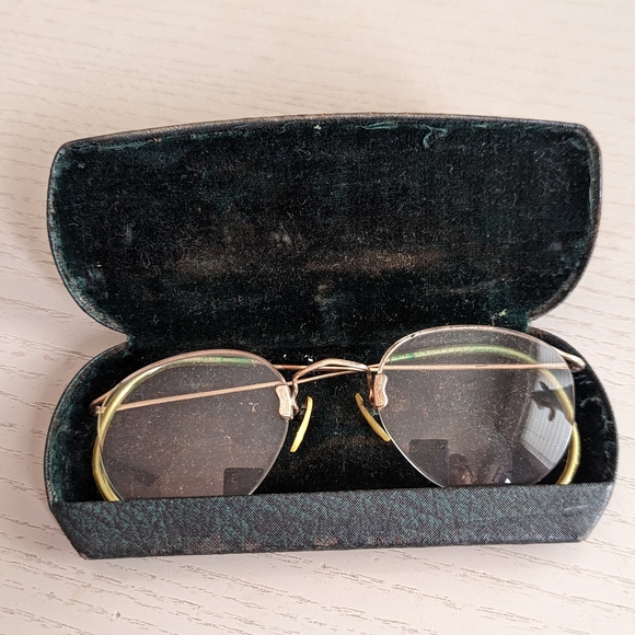 Source Unknown | Accessories | Antique Gold Rim Prescription Eyeglasses ...